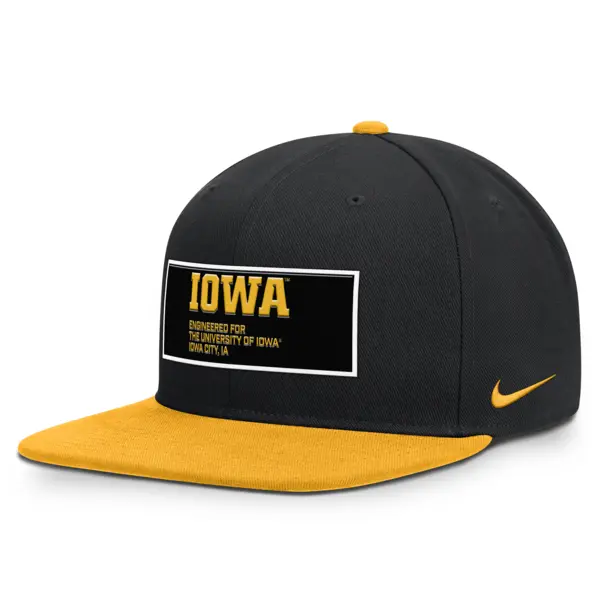 Nike Iowa On-field Pro Dri-fit College Adjustable Cap - Black