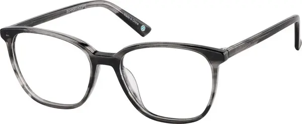 Zenni Square Bio-based Eyeglasses Full Rim Frame - Gray