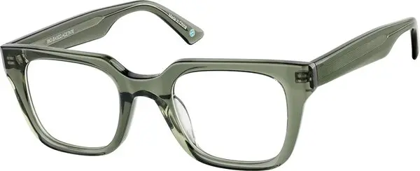 Zenni Bio-based Square Eyeglasses - Green