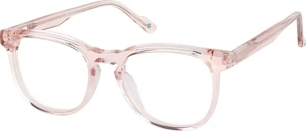 Zenni Square Bio-based Eyeglasses Full Rim Frame - Pink