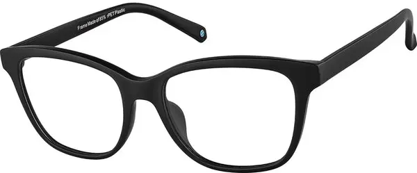 Zenni Square Full Rim Eyeglasses Frame - Black