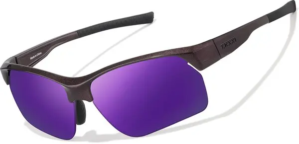 Zenni Wrap-around Plastic Frame Glasses - Purple