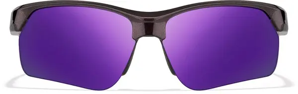 Zenni Wrap-around Half Rim Sports Sunglasses - Purple
