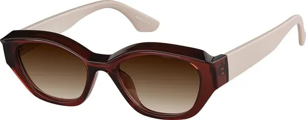 Zenni Vintage Cat-eye Sunglasses - Brown