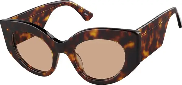 Zenni Vintage Cat-eye Full Rim Sunglasses - Tortoiseshell