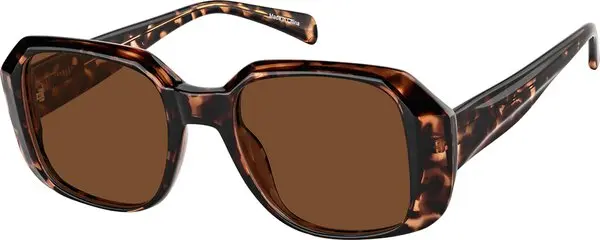 Zenni Geometric Full Rim Sunglasses - Tortoiseshell