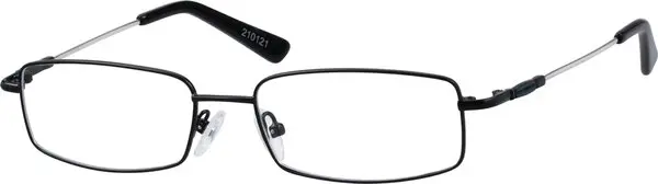 Zenni Rectangle Flex Titanium Full Rim Eyeglasses - Black