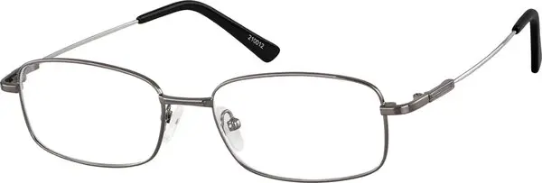 Zenni Rectangle Flex Titanium Full Rim Eyeglasses - Gray