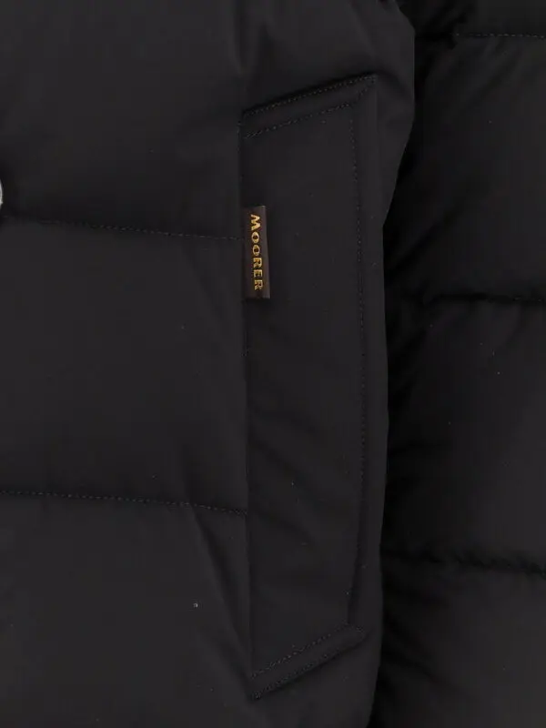 MOORER Padded And Quilted Nylon Jacket