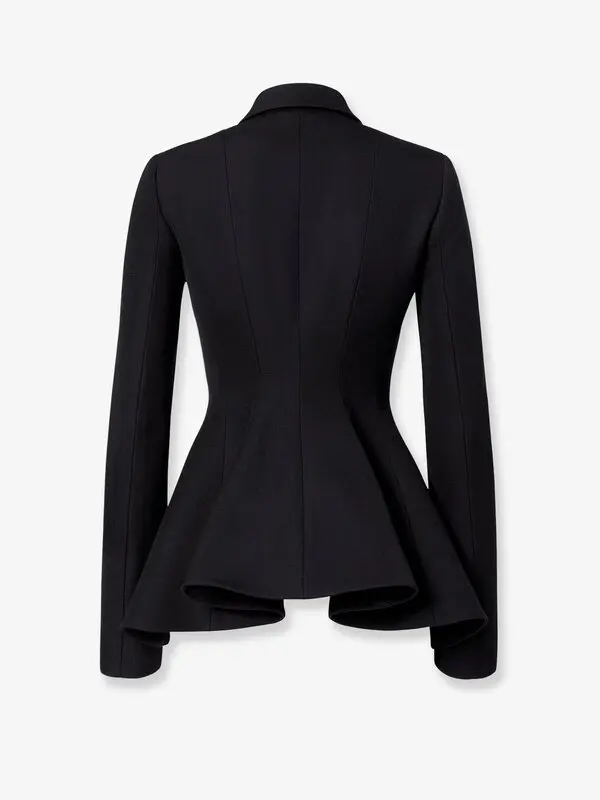 Fendi Grain De Poudre Wool Blazer
