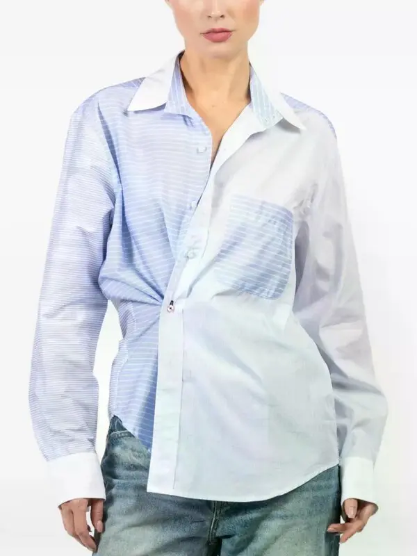 CISSA Striped Button-down Shirt