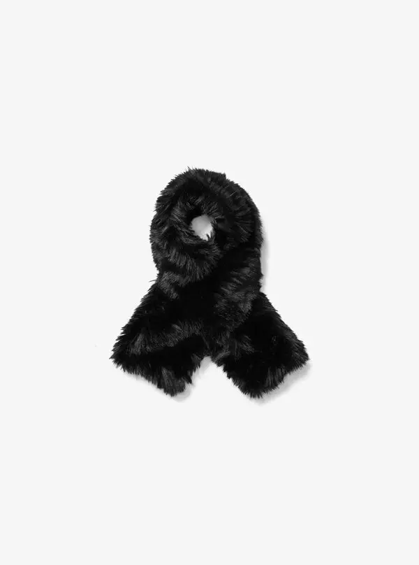 Michael Kors Faux Fur And Wool Scarf In By