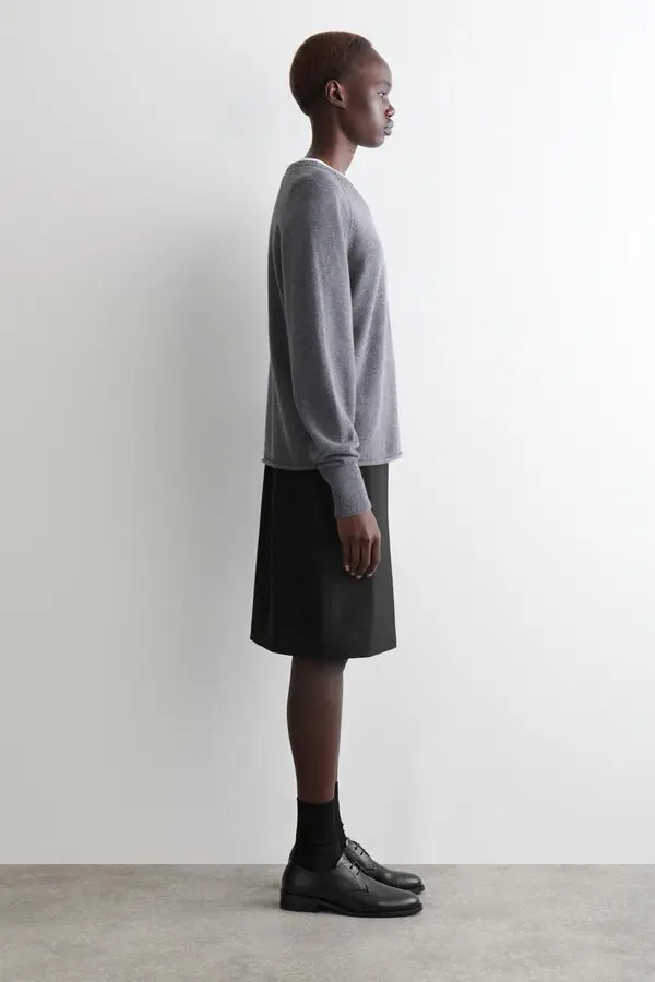 Cos Leather Derby Shoes With Stacked Heel