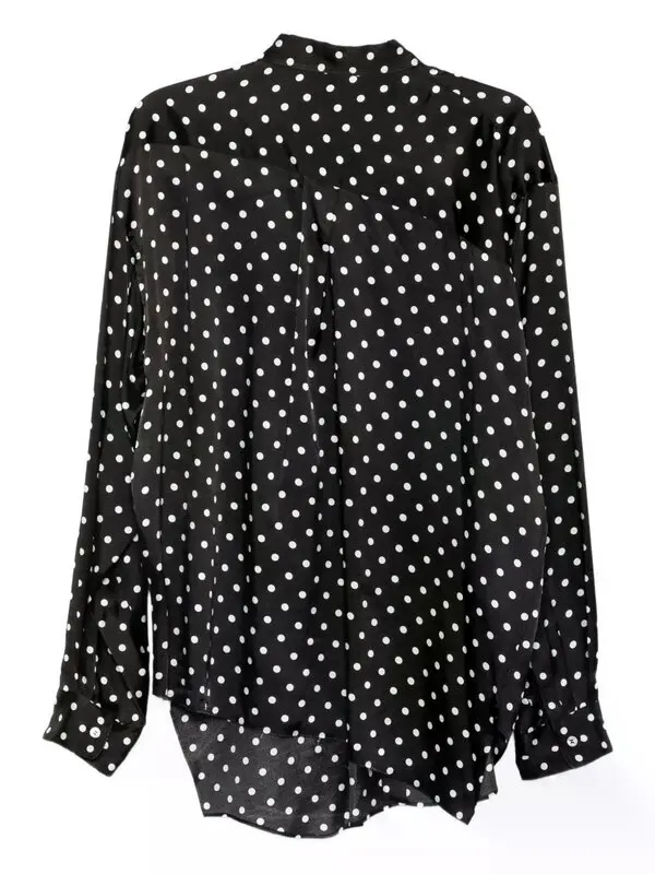 Comme Des Garçons Polka-dot Asymmetric Shirt