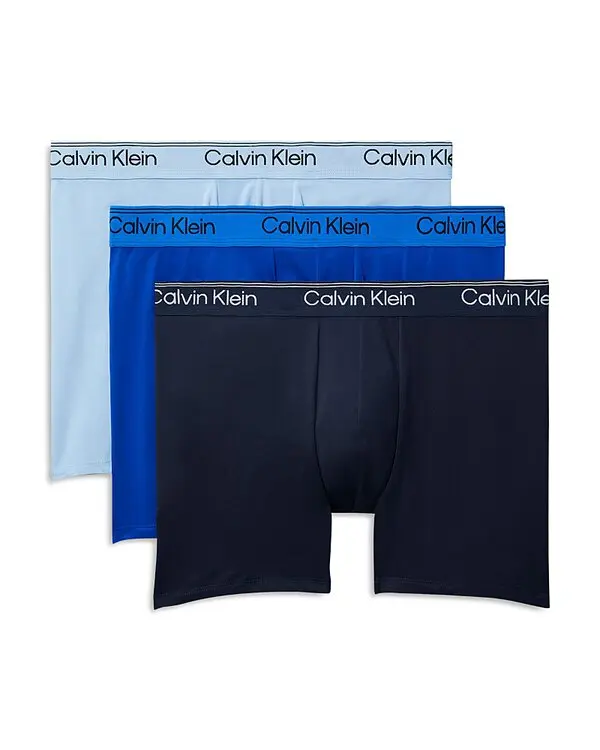 Calvin Klein Microfiber Stretch Boxer Briefs 3 Pack - Shoreline