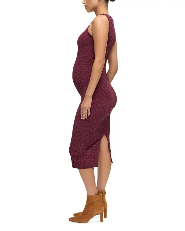 INGRID & ISABEL Seamless Midi Maternity Dress - Fig