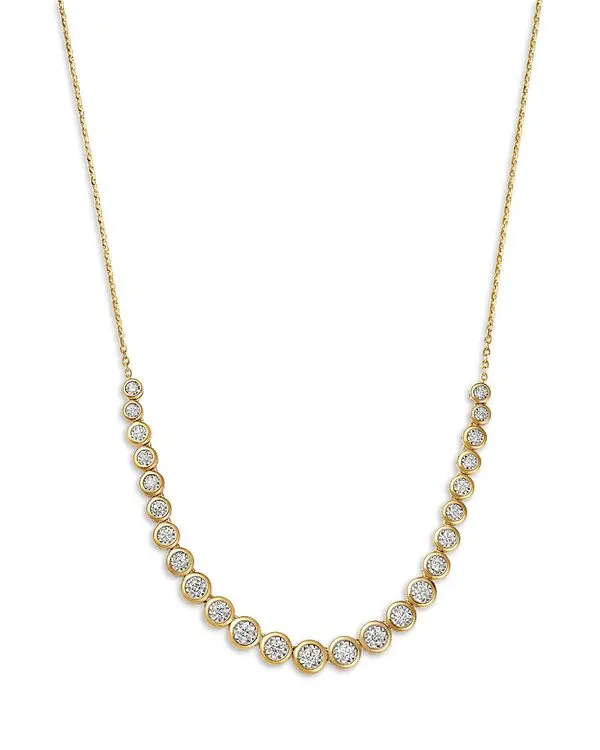 Bloomingdale'S 14k White Gold Diamond Collar Necklace - Yellow Gold
