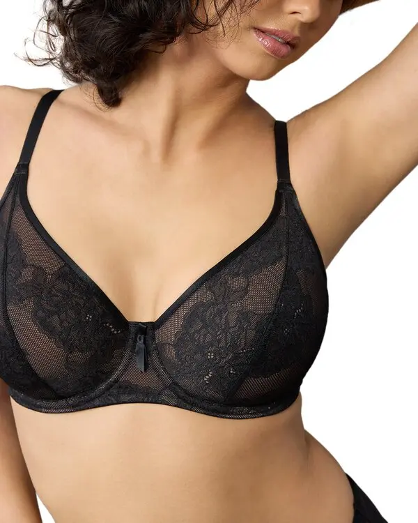 Wacoal Full Bloom Underwired Lace Bra - Black