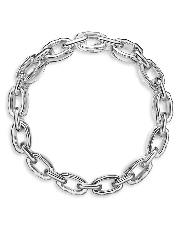 David Yurman Sculpted Cable Link Bracelet 12mm - Silver