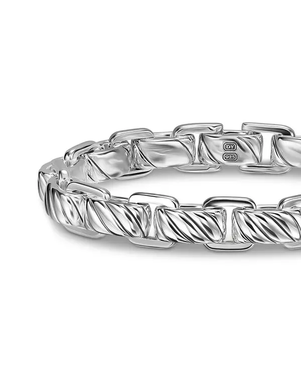 David Yurman Sculpted Cable Link Bracelet 12mm - Silver