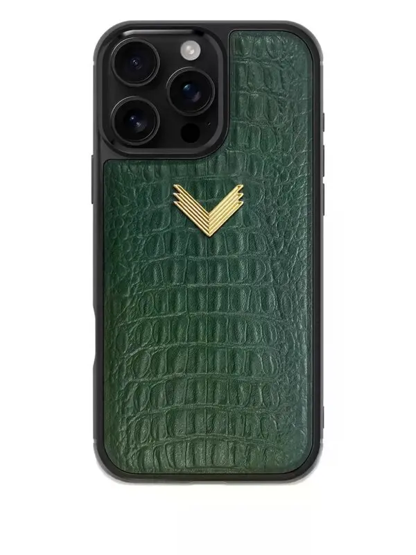 VELANTE Alligator-texture Iphone 16 Pro Max Phone Case - Green