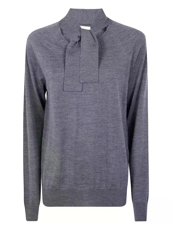 Mantū Tie-neck Wool Sweater