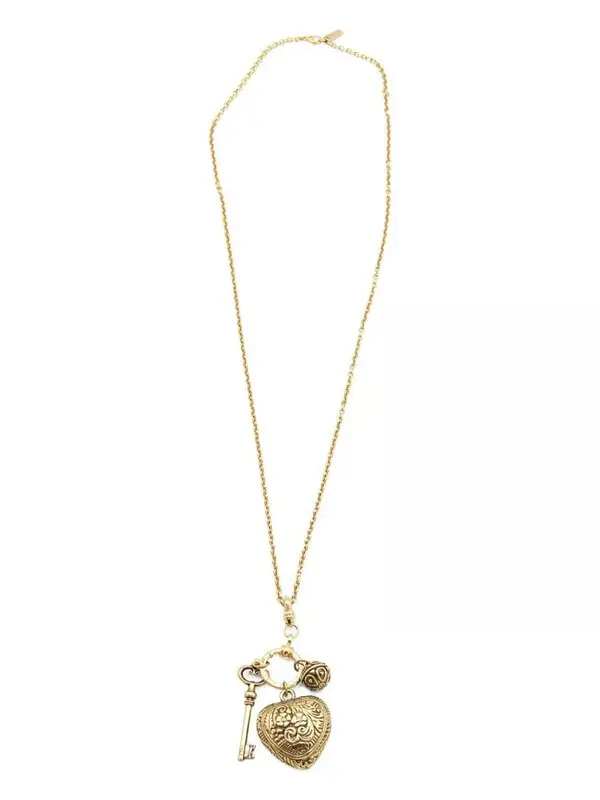 Chloé Heart-pendant Necklace - Gold