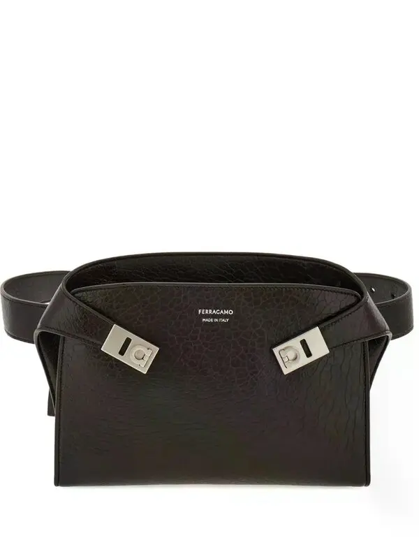 FERRAGAMO Gancini Belt Bag - Brown