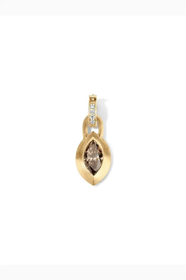 ETIQ Ombre Diamond Marquise Pendant - Brown