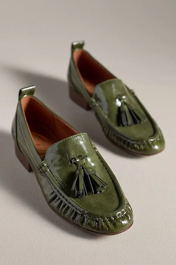 CIRCUS NY BY SAM EDELMAN Hudson Patent Loafers - Olive