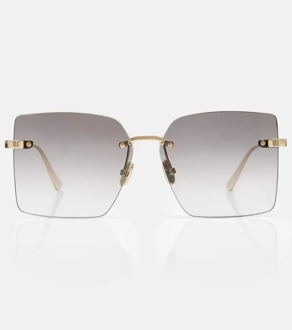 Dior Cdior S3u Square Sunglasses - Gold