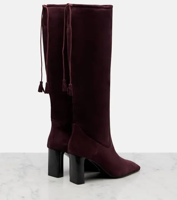 Max Mara 75 Suede Knee-high Boots