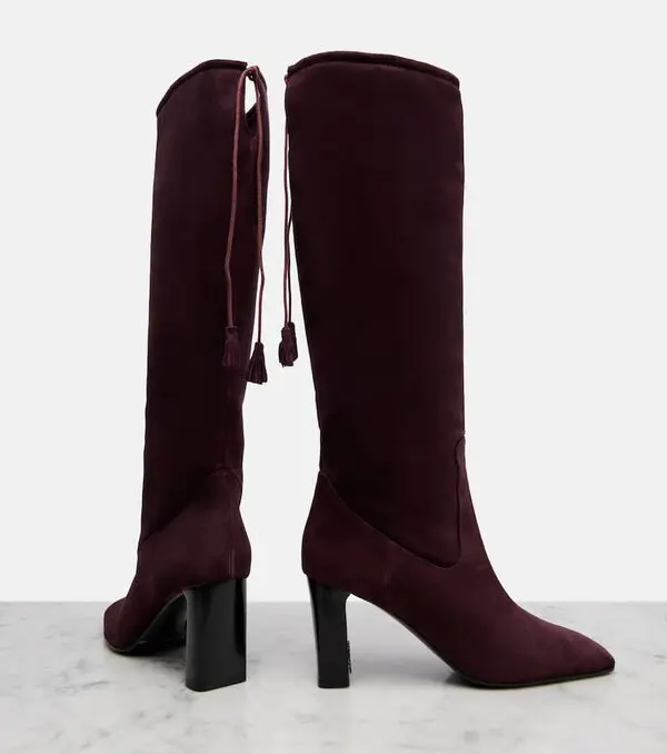 Max Mara 75 Suede Knee-high Boots