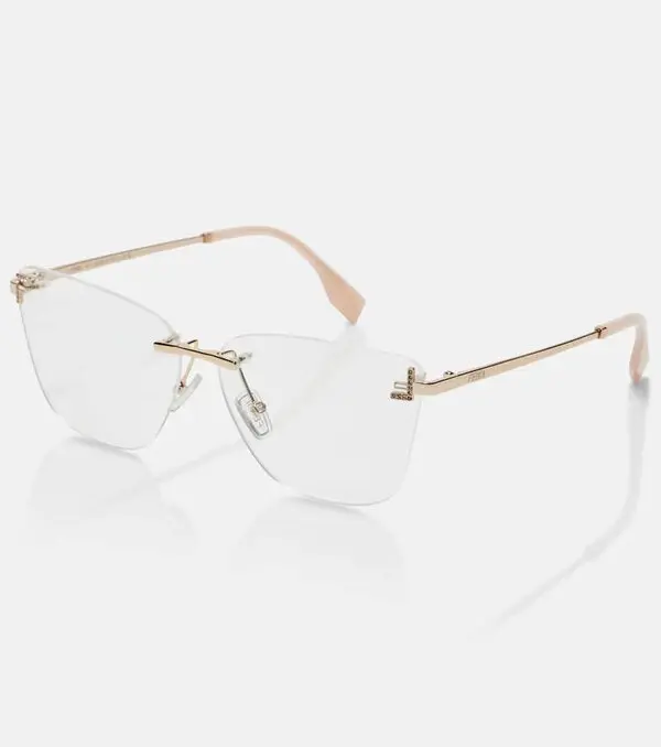 Fendi Crystal Cat-eye Glasses
