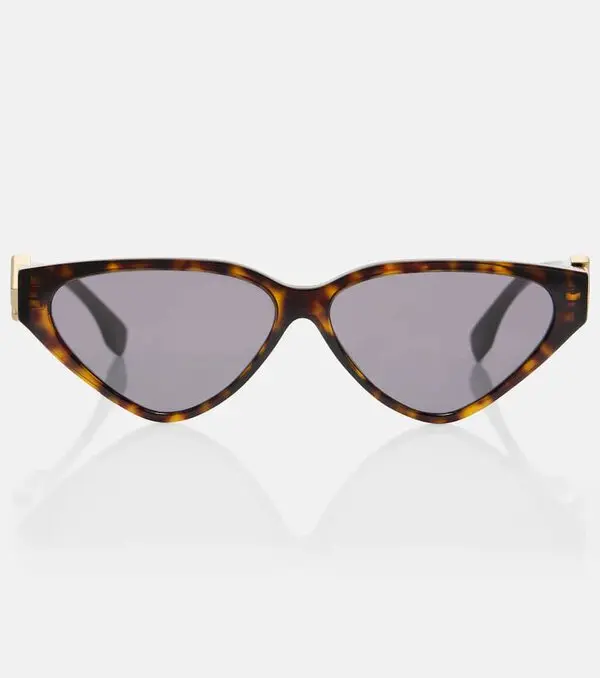 Fendi Ff Diamonds Cat-eye Sunglasses - Brown