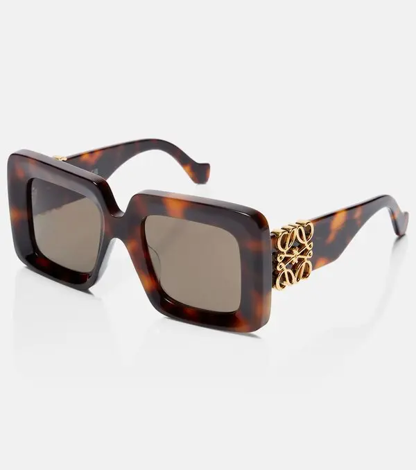 Loewe Anagram Oversized Square Sunglasses - Brown