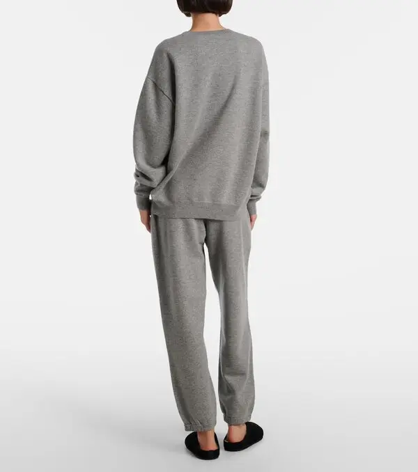 THE ROW Leora Cashmere Sweater - Grey