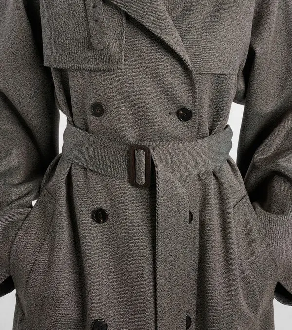 THE ROW Rhydian Virgin Wool Gabardine Trench Coat