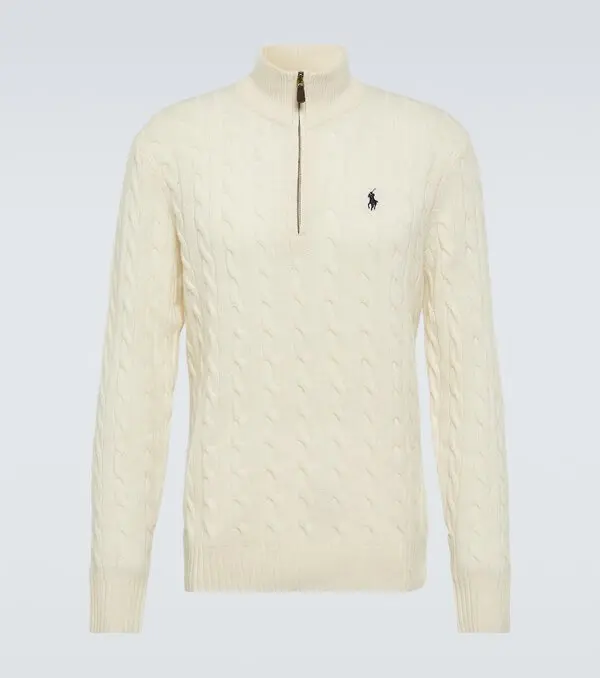Polo Ralph Lauren Cable-knit Wool And Cashmere Sweater