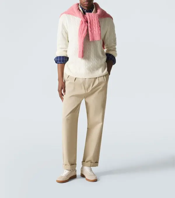 Polo Ralph Lauren Cable-knit Wool And Cashmere Sweater