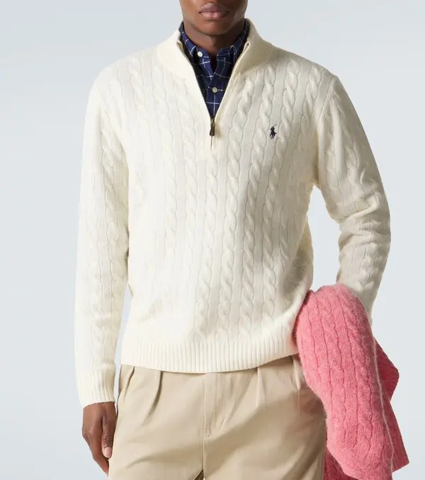 Polo Ralph Lauren Cable-knit Wool And Cashmere Sweater