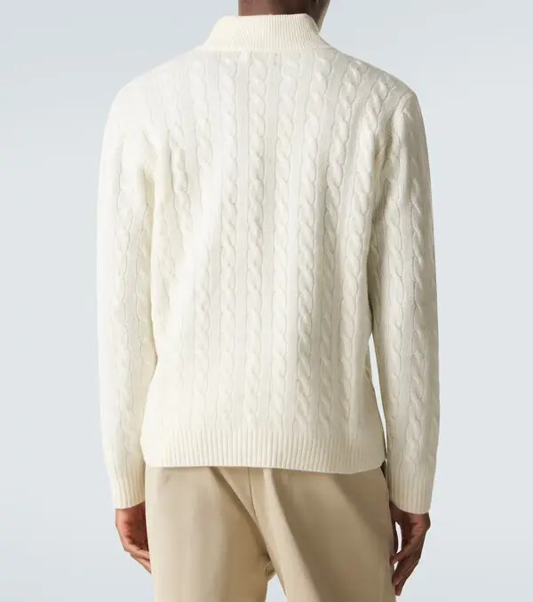 Polo Ralph Lauren Cable-knit Wool And Cashmere Sweater