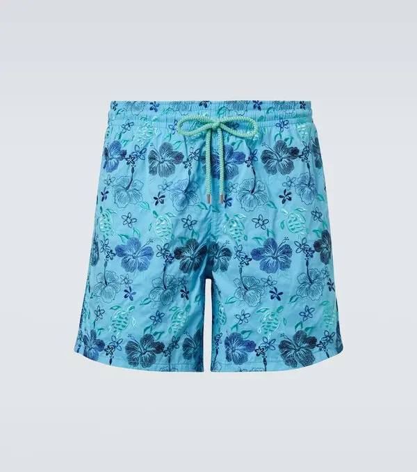 Vilebrequin Mistral Floral Swim Trunks - Blue