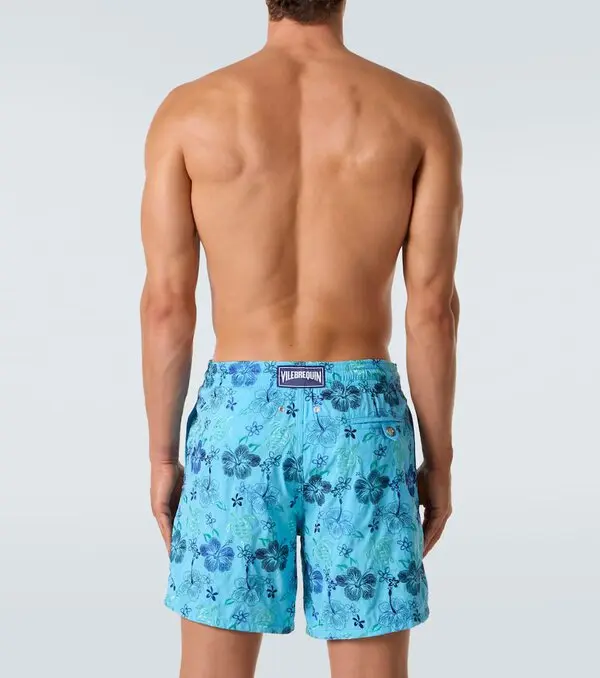 Vilebrequin Mistral Floral Swim Trunks - Blue