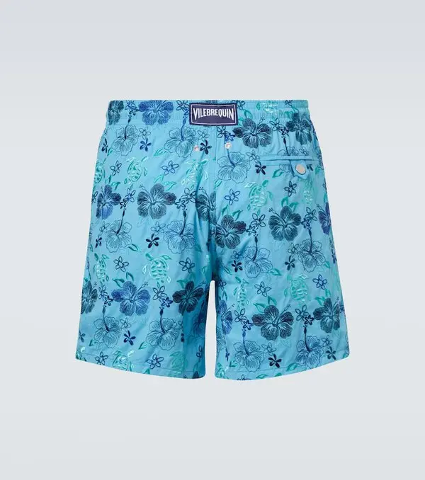Vilebrequin Mistral Floral Swim Trunks - Blue