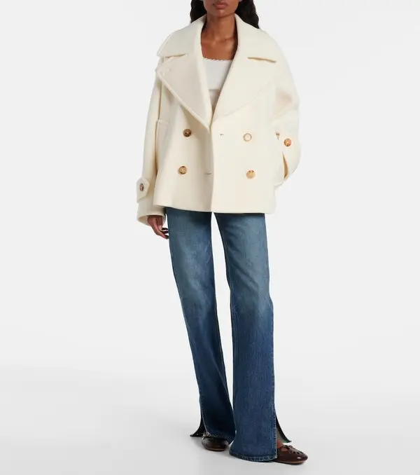 Chloé Oversized Wool-blend Coat