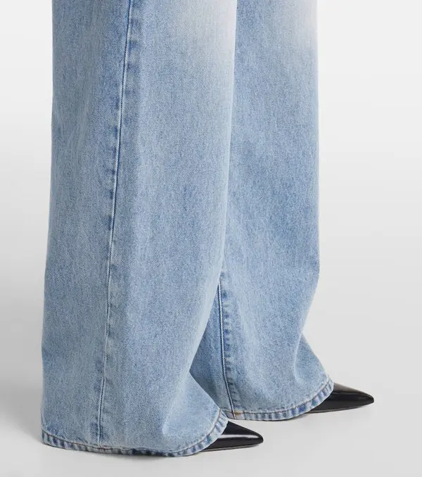 Balmain Mid-rise Wide-leg Jeans
