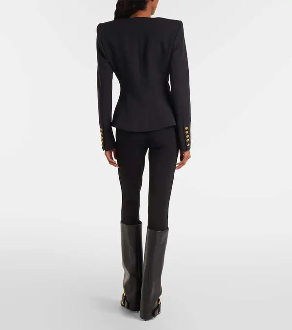 Balmain Virgin Wool Single-breasted Blazer