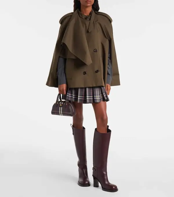 Burberry Highlands Mini Jacquard Tote