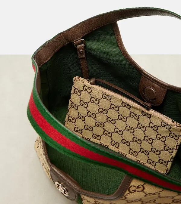 Gucci Giglio Gg Canvas Small Tote Bag